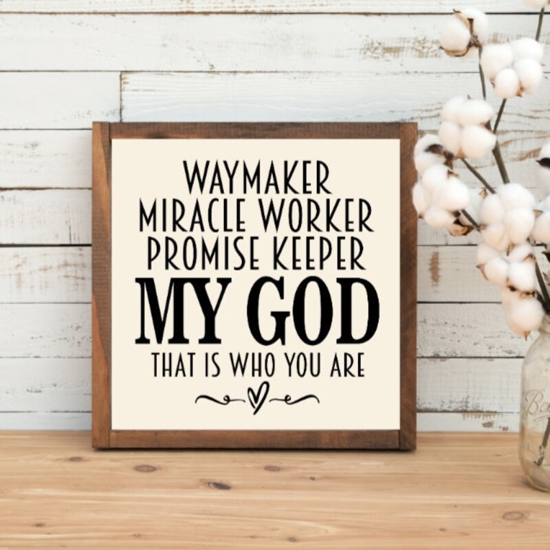 Way Maker Sign - Etsy