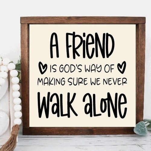 A Friend is God's Way Friendship Gift Gift of - Etsy