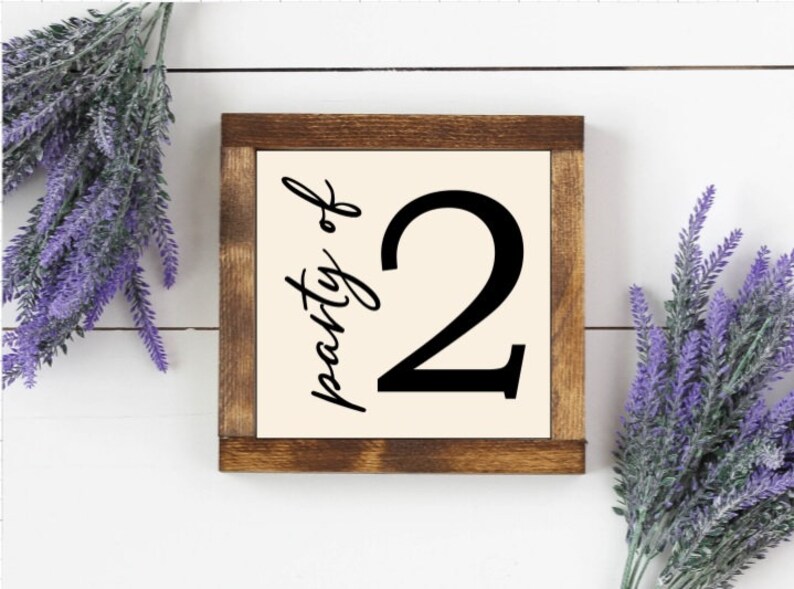 Party of Family Sign Family Number Sign Farmhouse Style Home | Etsy