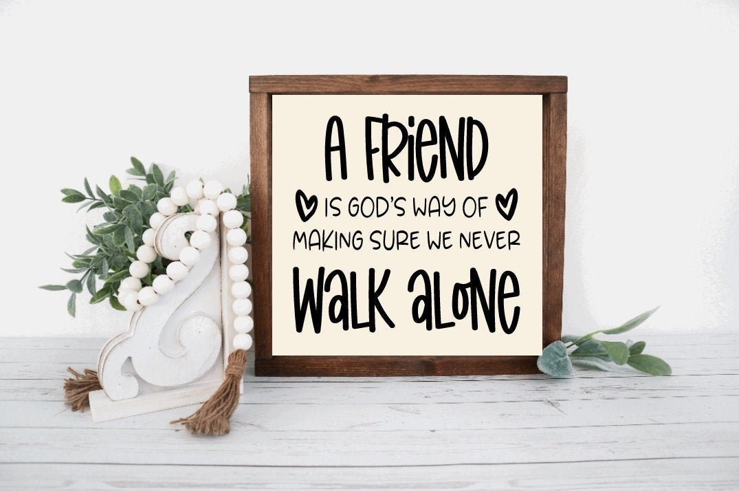 A Friend is God's Way Friendship Gift Gift of - Etsy