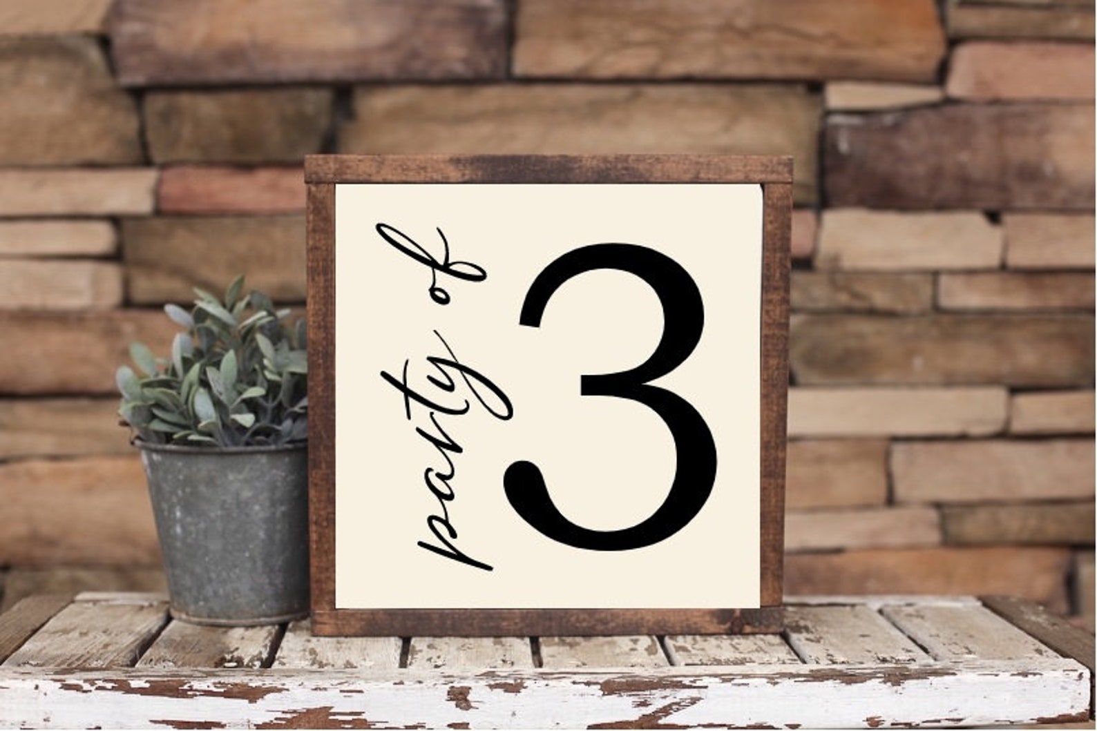 Party of Family Sign Family Number Sign Farmhouse Style Home - Etsy