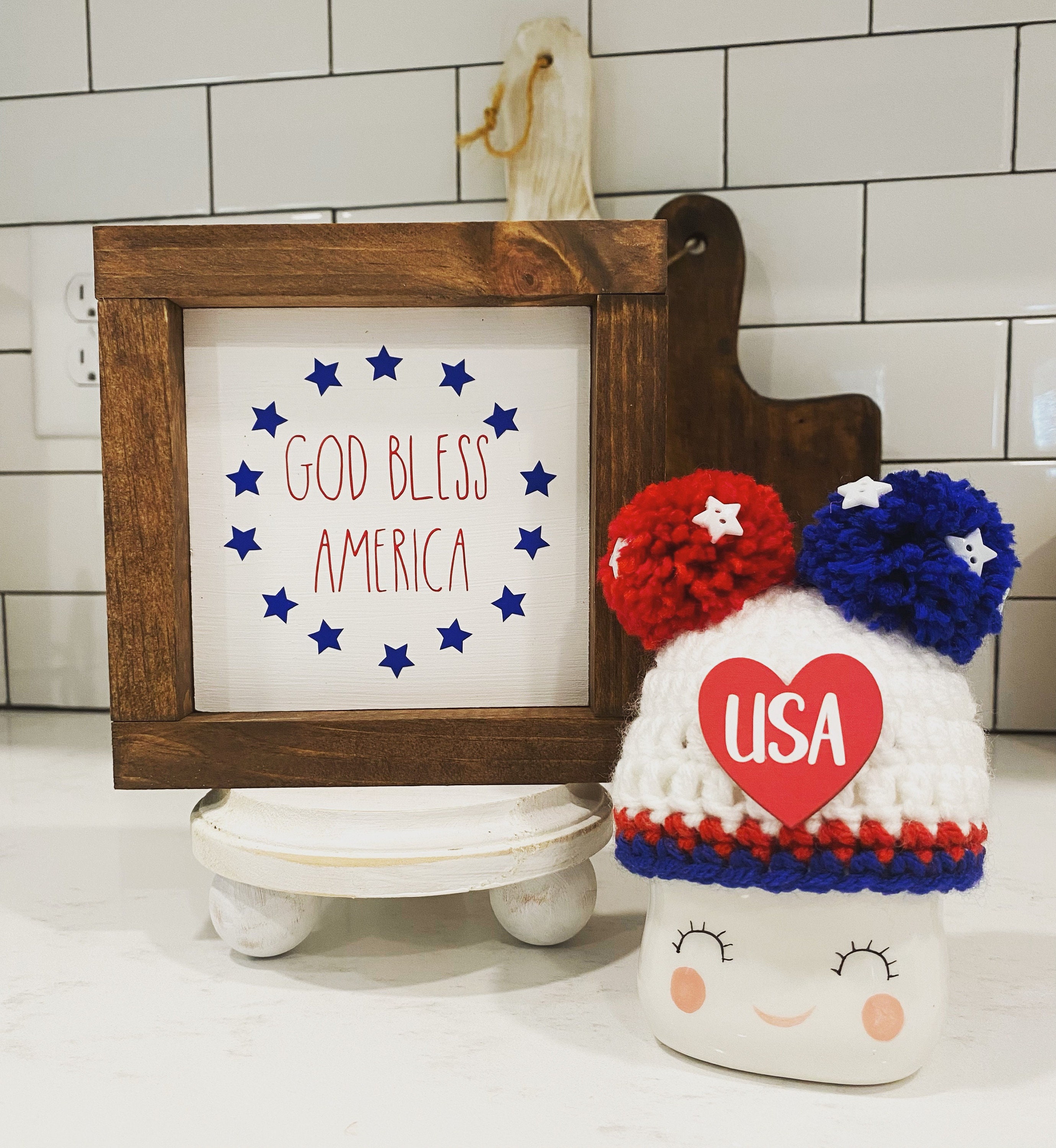 God Bless America Patriotic Decor Americana Decor Patriotic - Etsy