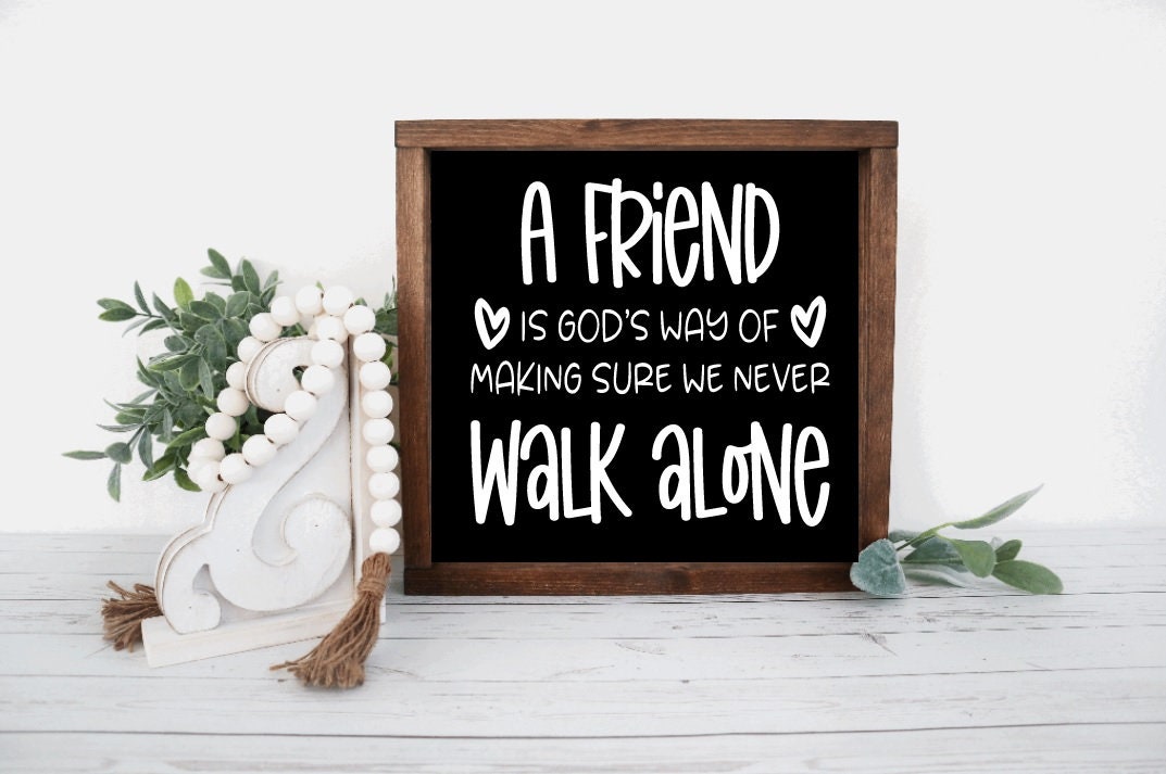 A Friend is God's Way Friendship Gift Gift of - Etsy