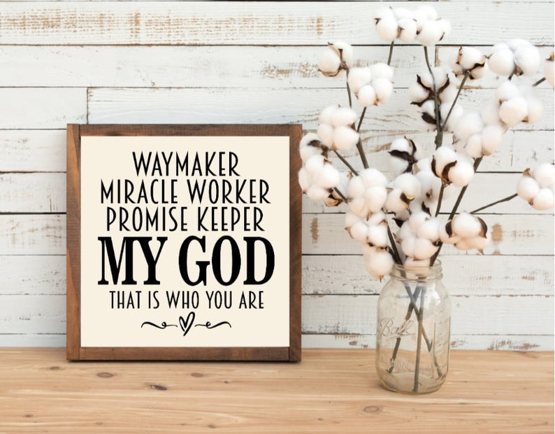 Waymaker Miracle Worker Promise Keeper My God That is Who - Etsy