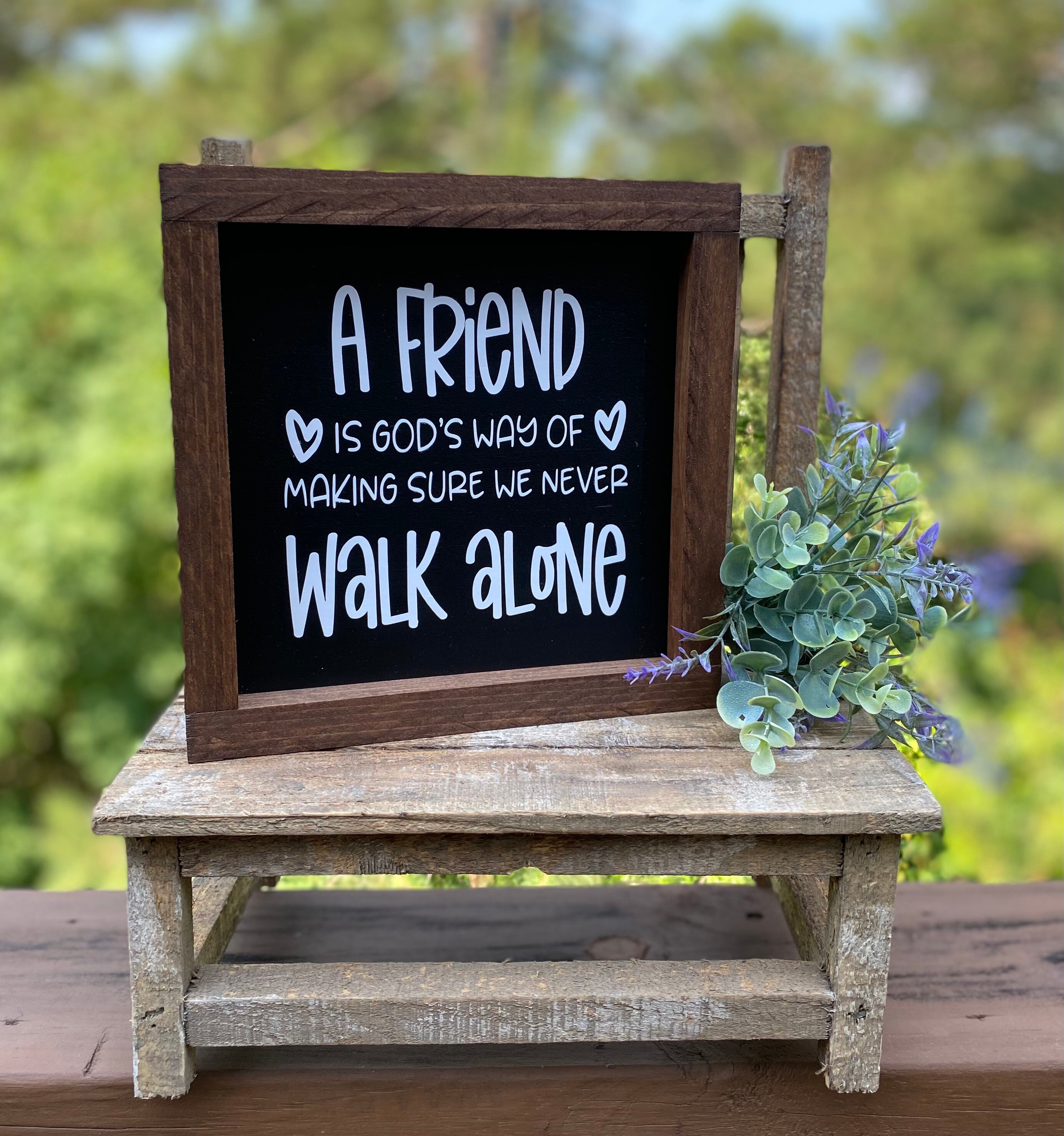A Friend is God's Way Friendship Gift Gift of - Etsy