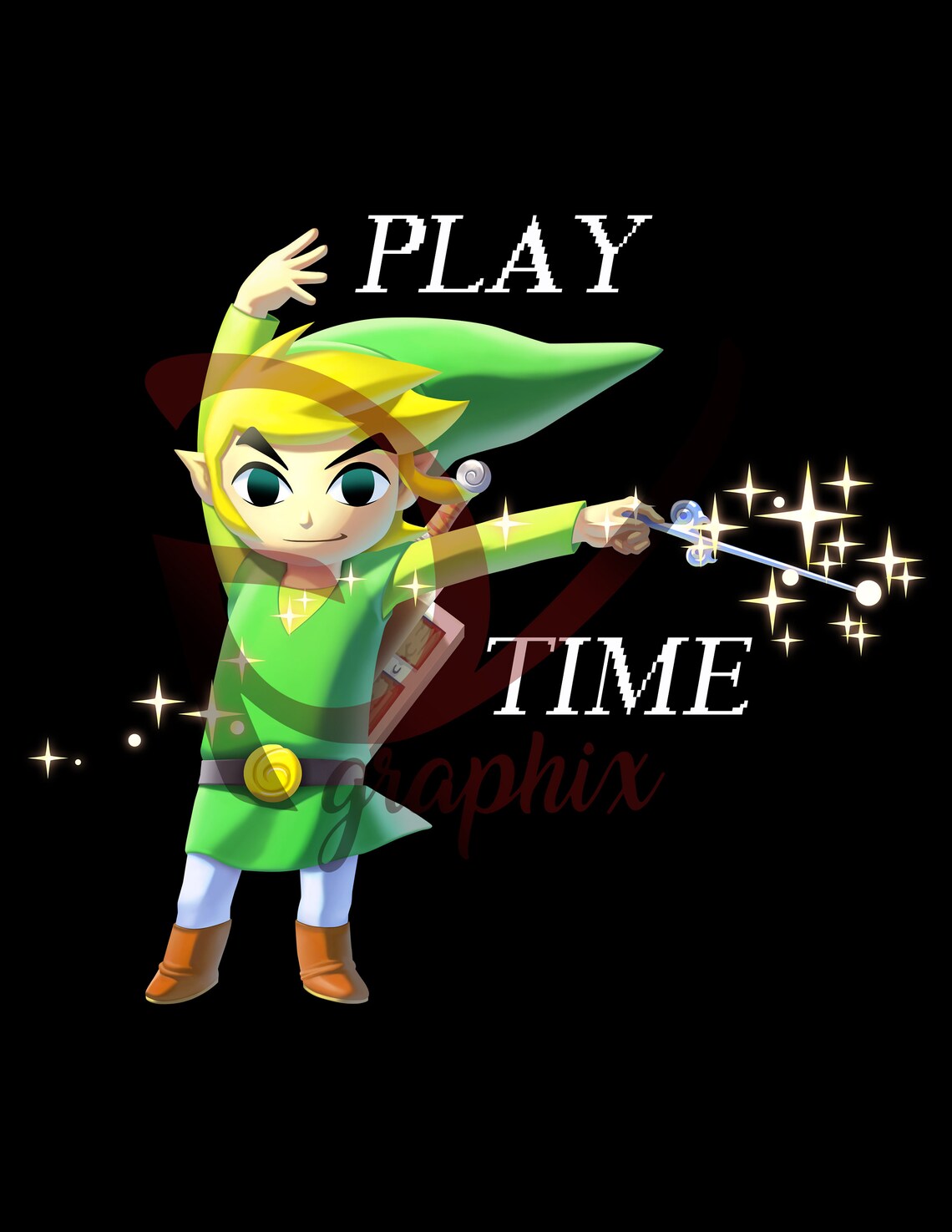 Toon Link Playtime SVG, DWG, PNG Digital File Perfect for Silhouette or ...