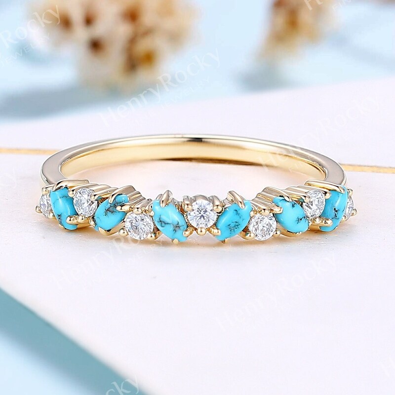 Yellow Turquoise Ring - Etsy