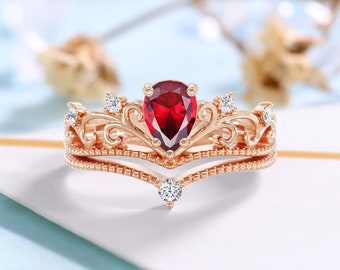 ruby tiara ring