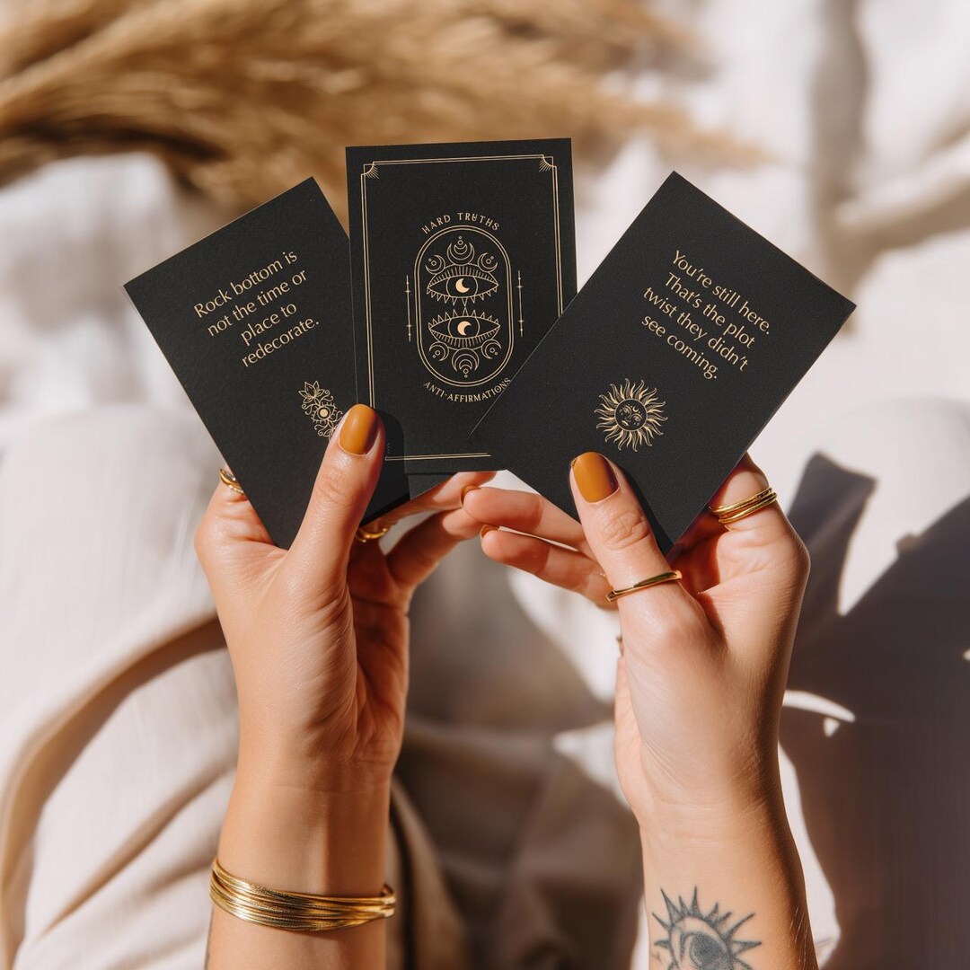 Hard Truths Anti-affirmation Deck: Brutal Honesty Oracle Cards ...