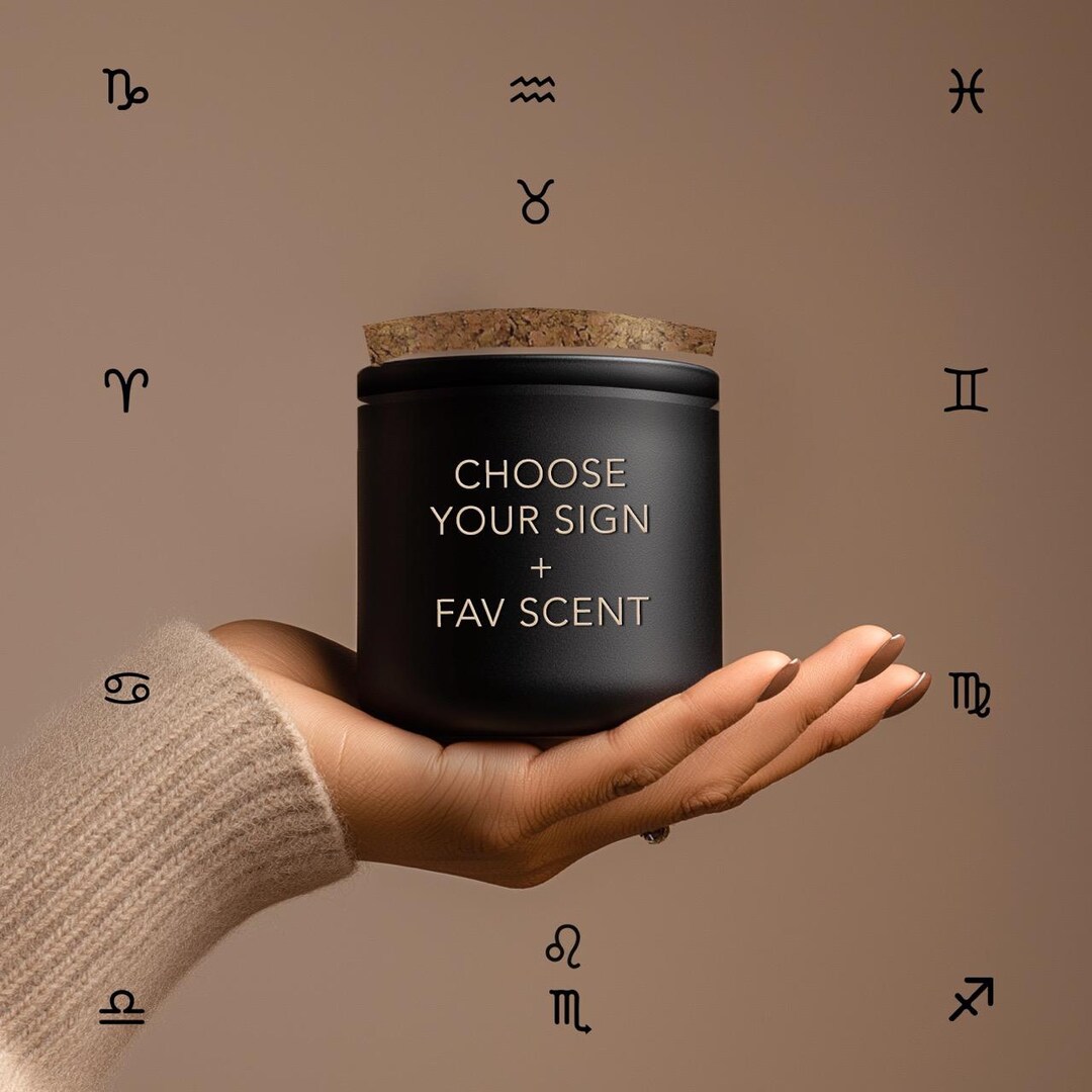 Luxury Custom Zodiac Candle - Choose Your Sign + Choose Your Scent ...