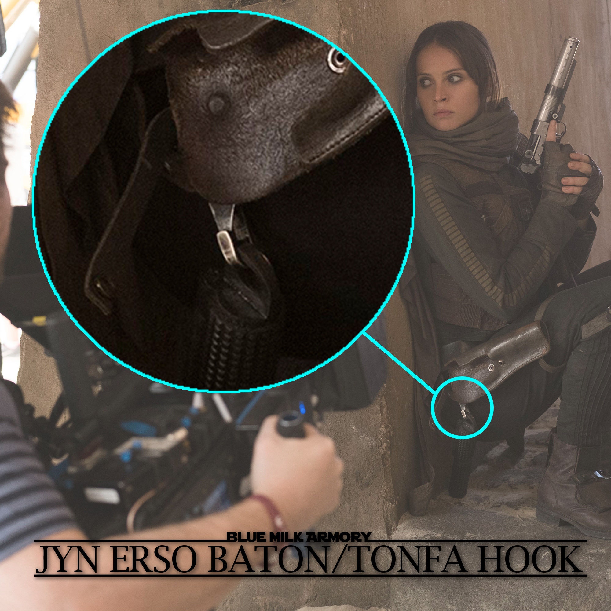 Jyn Erso Baton - Tonfa Belt Hook. the Screen Accurate Style of Hook. - Etsy
