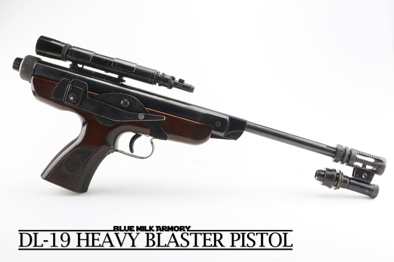 DL-19 Heavy Blaster Pistol //Star Wars Style all metal & wood | Etsy