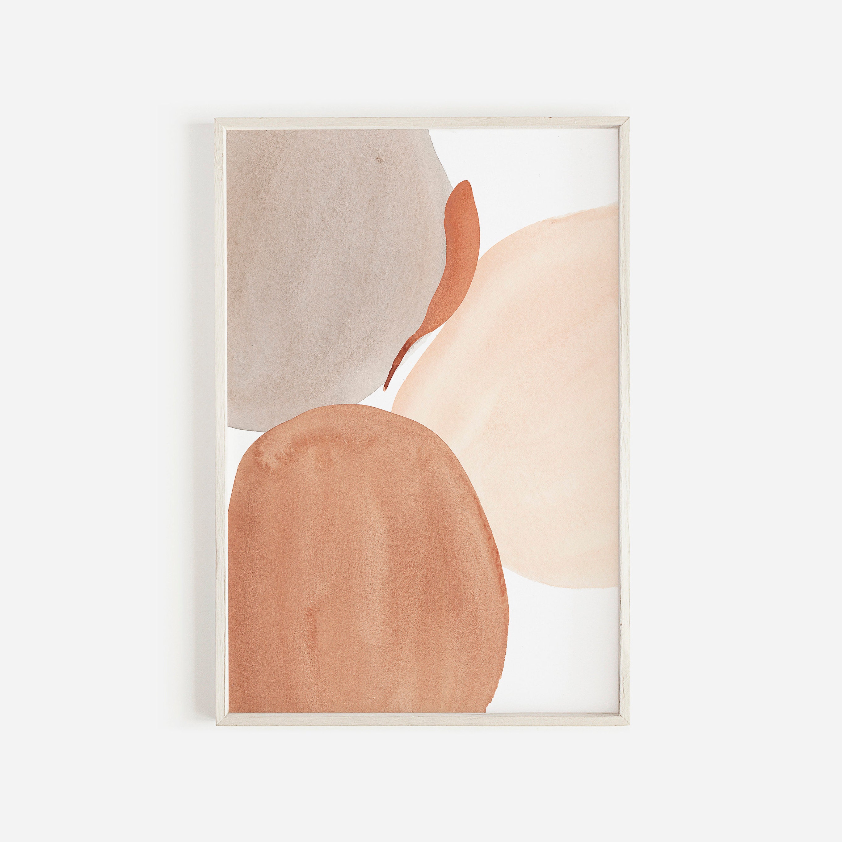 Terracotta Gallery Wall Set of 3 Prints Abstract Art Prints | Etsy