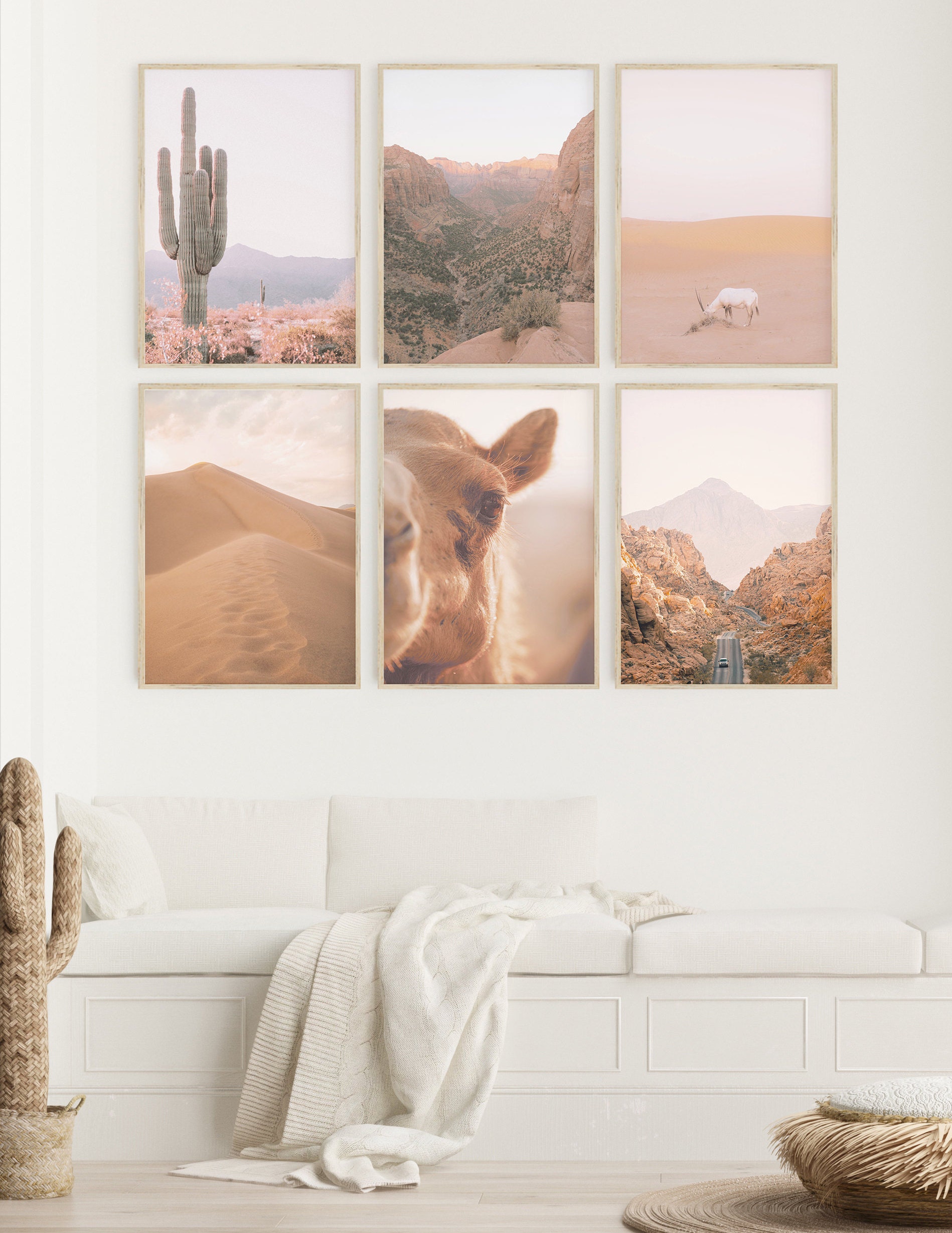 Warm Desert Print Set of 6 Prints Terracotta Gallery Wall | Etsy