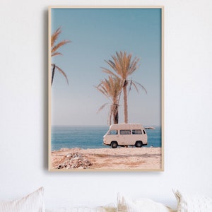 Coastal Wall Art Set of 3, California Summer Poster, Vintage Motel Sign ...