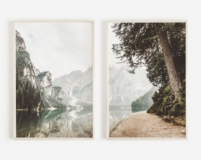 Wildflowers Set of 2 Prints, Nature Landscape 2 Pieces Mailed Large ...