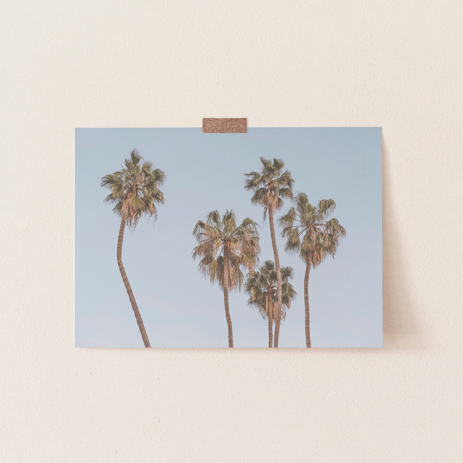 California Palm Poster, Summer Decor, Beach Wall Art, Tropical Digital ...