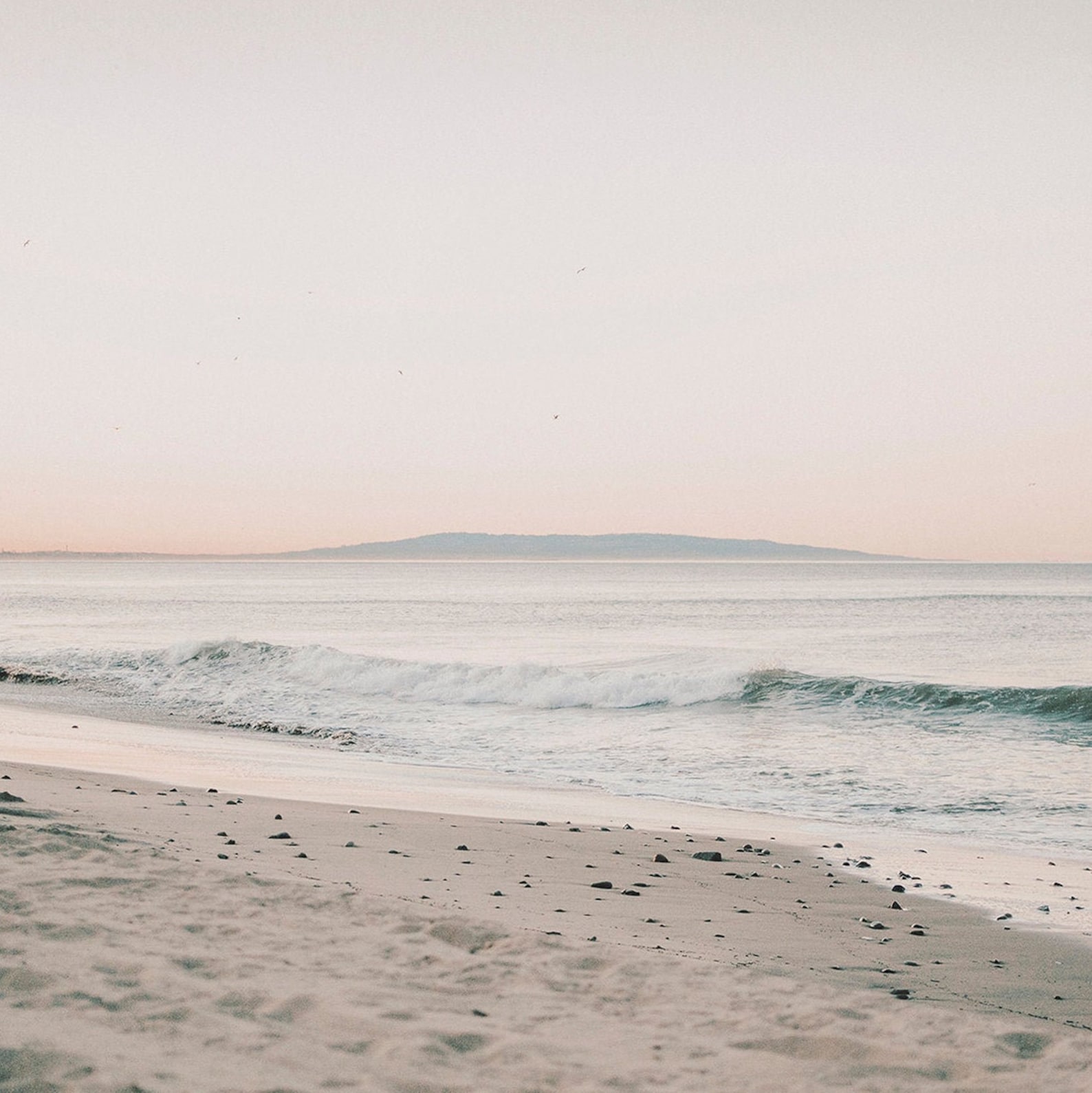 Pastel Beach Sunset Muted Beach Print Coastal Beach Decor - Etsy