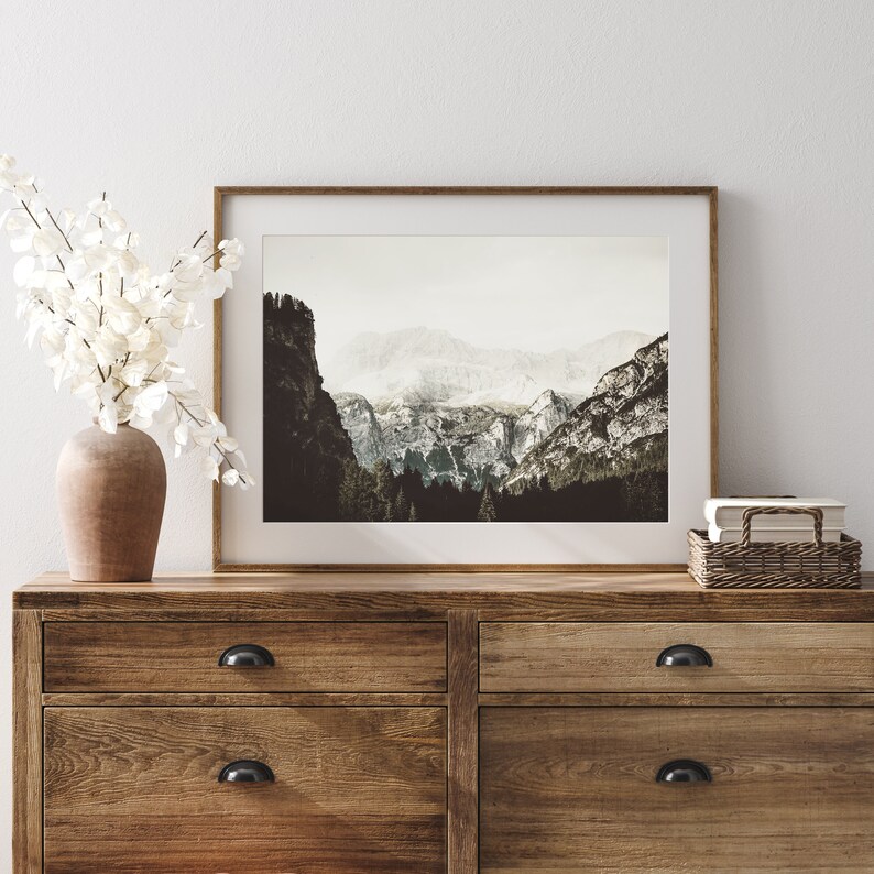 Woodland Poster, Scandinavian Decor, Landscape Wall Art, Printable ...