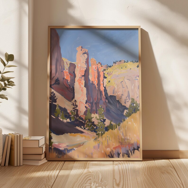 Pinnacles National Park Print, California Scenery, Tall Rock Formations ...