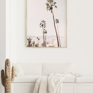 Retro California Palm Tree Art, Palm Springs, Miami Tropical Palms ...