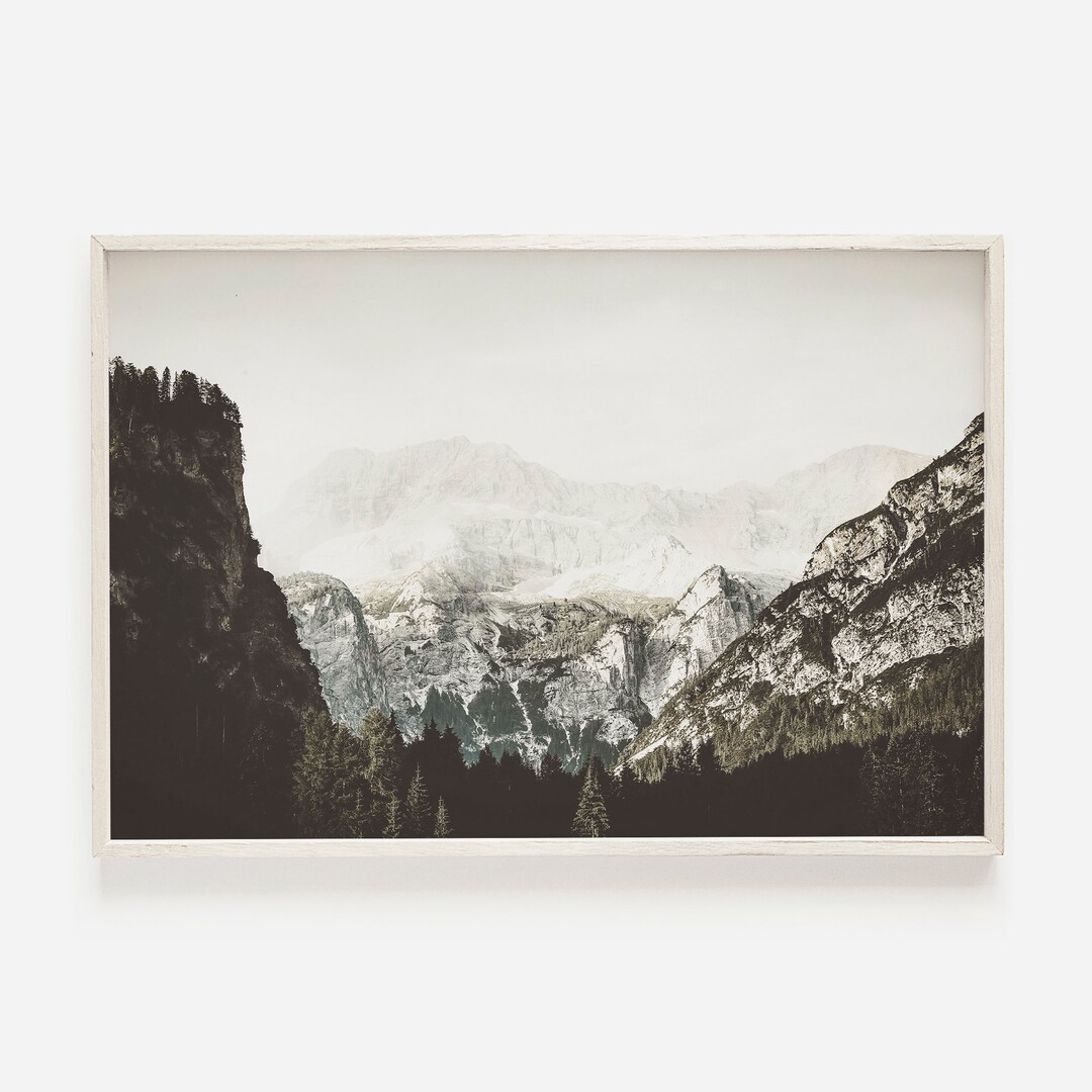 Woodland Poster, Scandinavian Decor, Landscape Wall Art, Printable ...