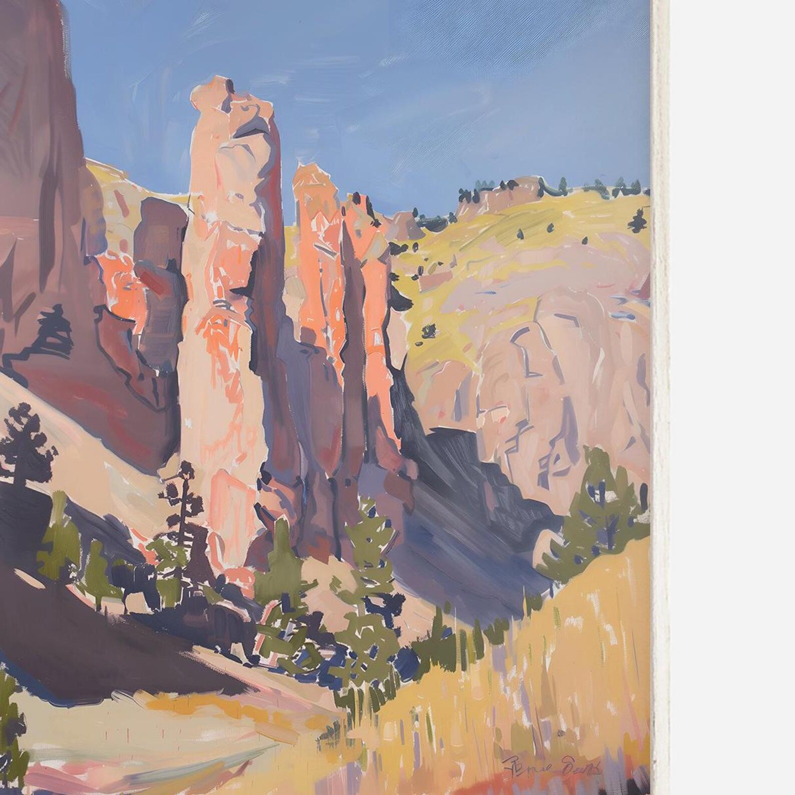 Pinnacles National Park Print, California Scenery, Tall Rock Formations ...