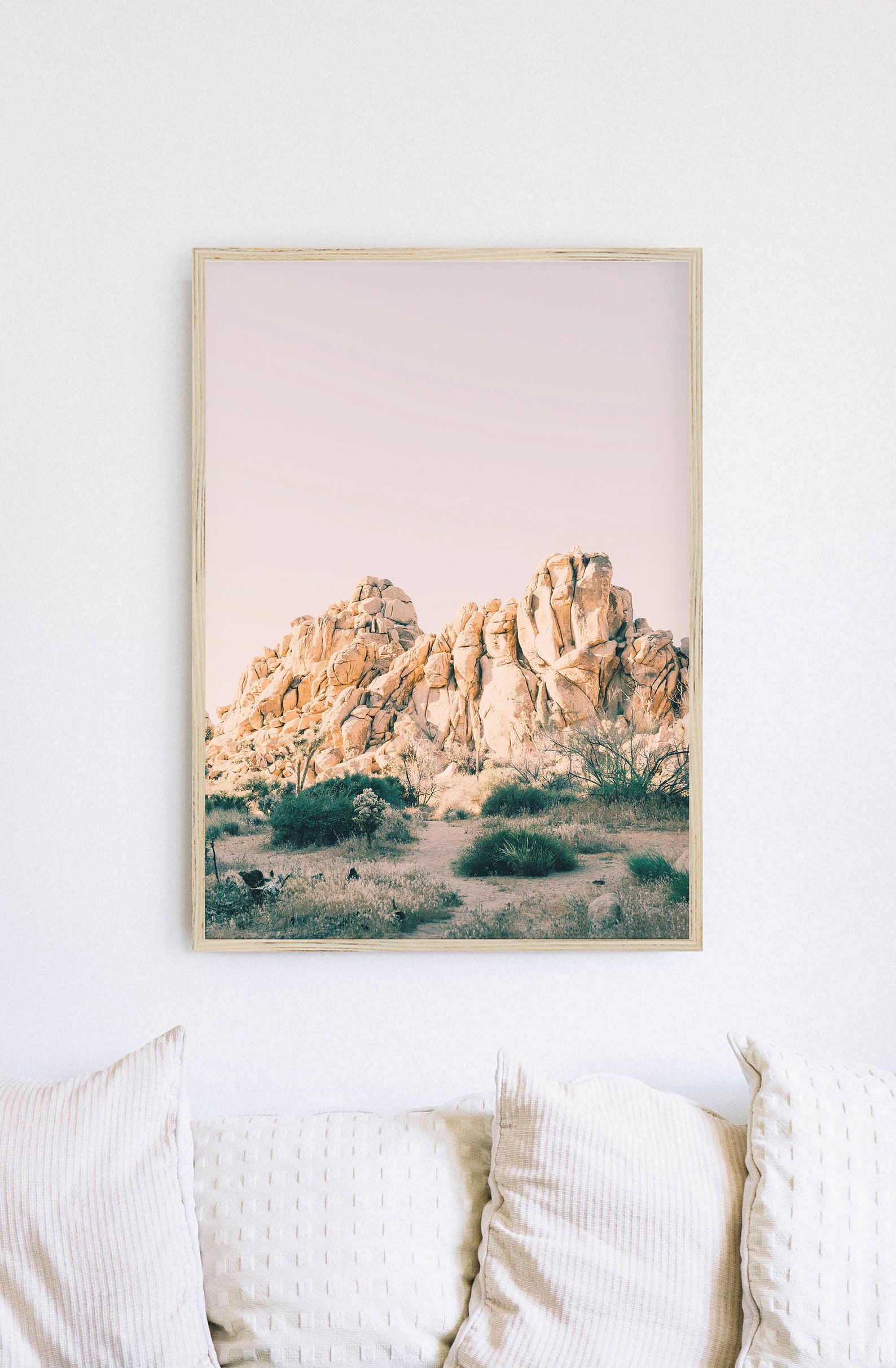 Pastel Desert Print, Pink Desert Print, Instant Art, Mountains Poster ...