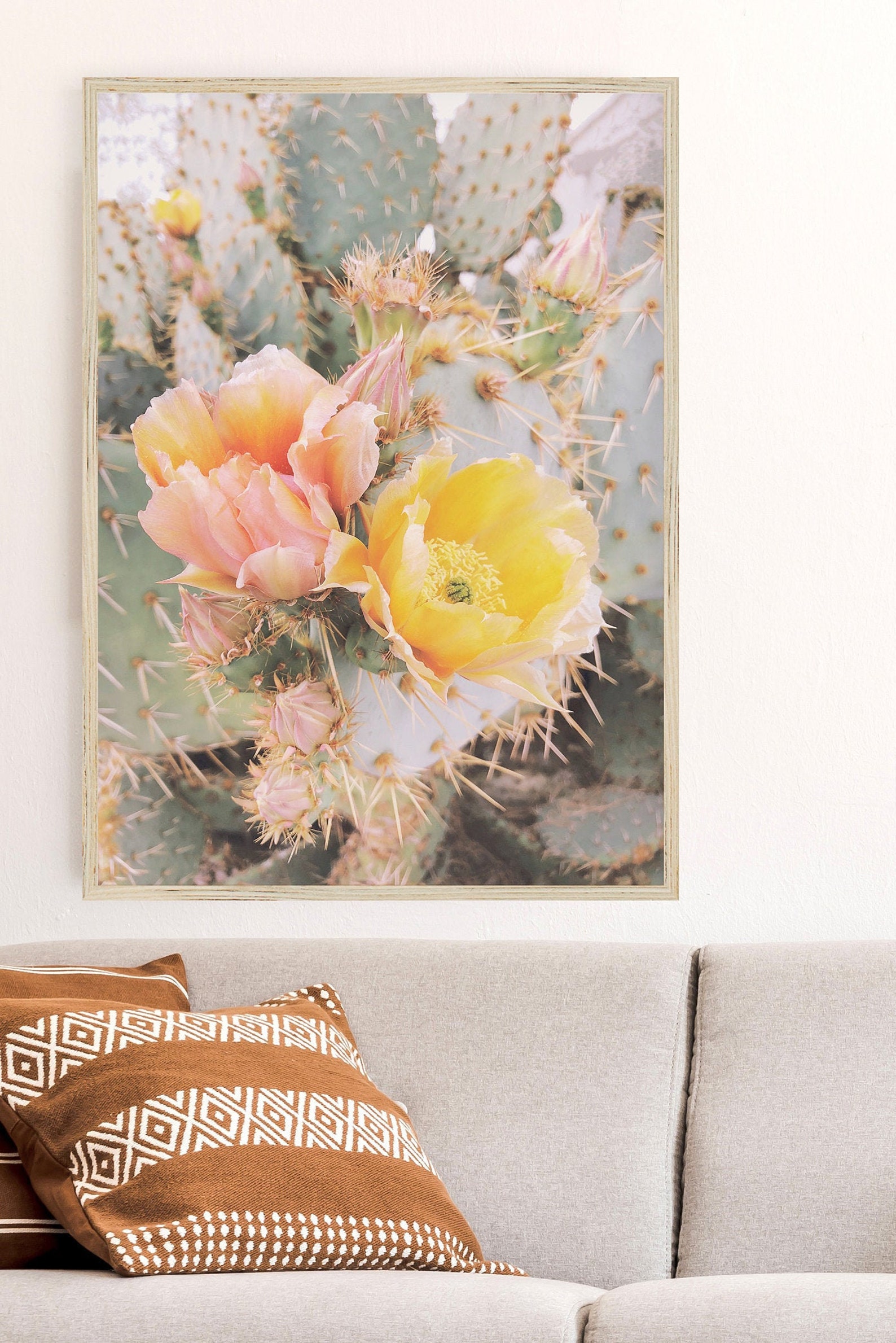 Cactus Print Cactus Flower Print Large Cactus Print Desert - Etsy