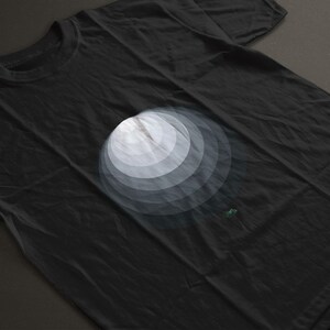 Unisex Black Void T-shirt Eco-friendly Cotton XS-2XL Minimal T-shirt ...