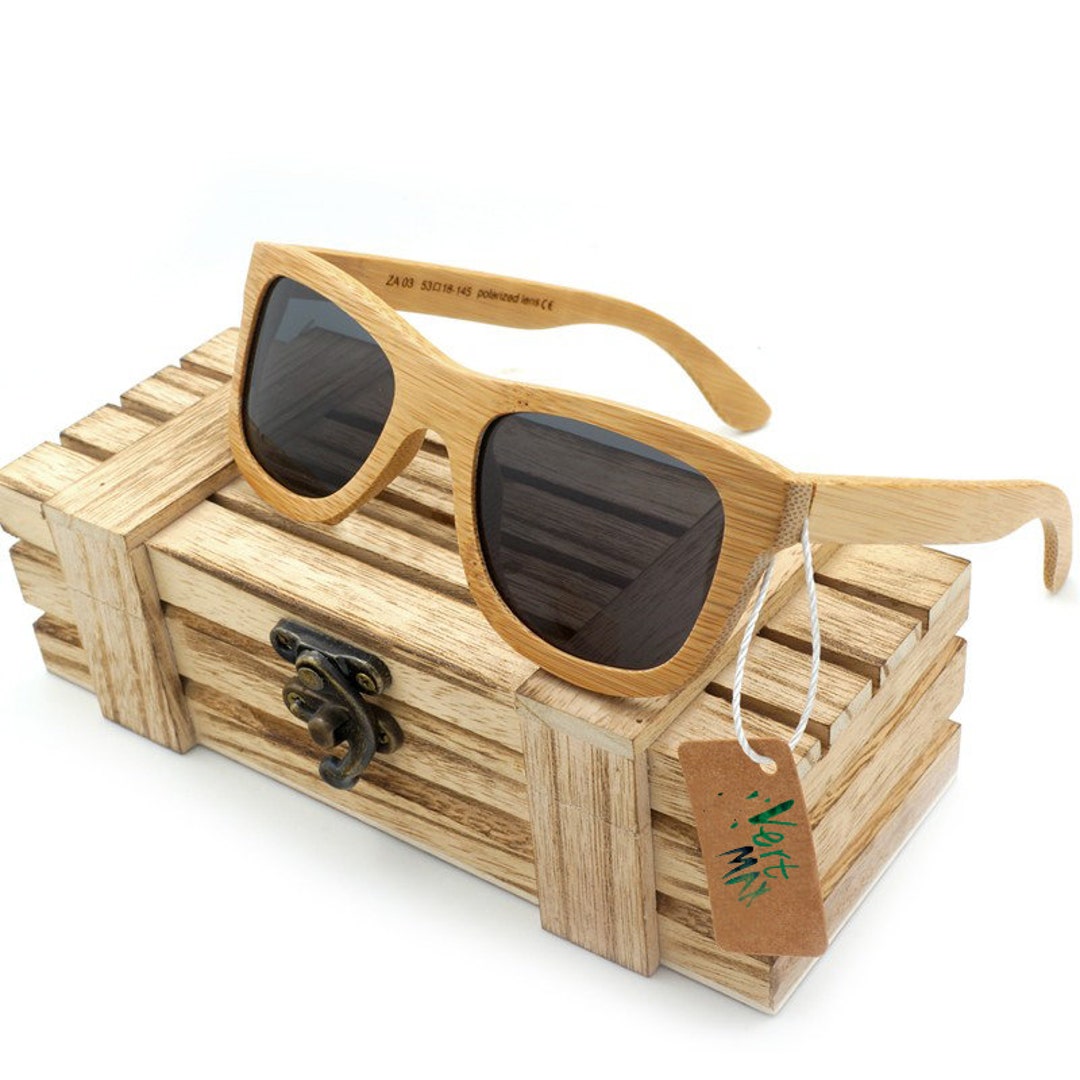Wood Polarized Bamboo Sunglasses For Men And Women Unisex Bamboo Wood Square Sunglasses T For