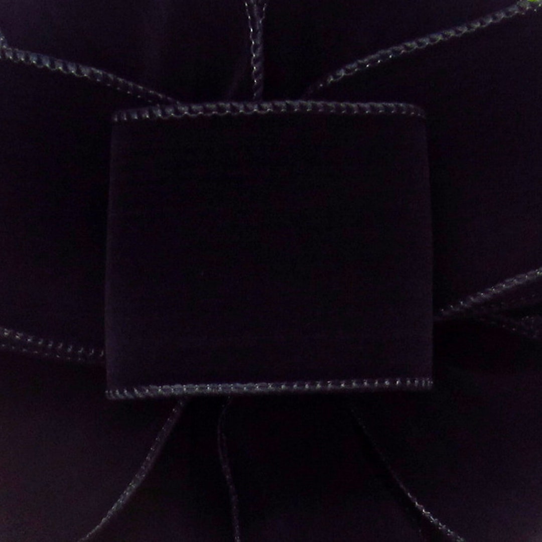 10 Yds Indoor Outdoor Black Velvet Ribbon 2.5 Velvet Wired Ribbon for ...