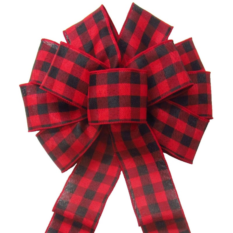 Plaid Bows for a Wreath - Etsy