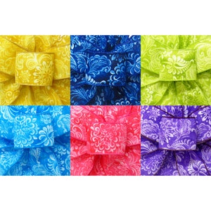 10 Yds Wired Paisley Bandana Ribbon - 2.5" Wired Paisley Ribbon for ...