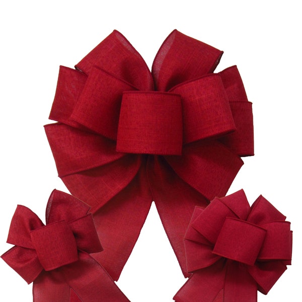 Burgundy Wreath With Bow - Etsy