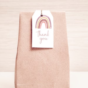 Boho Rainbow Gift Tag, Rainbow Gift Tag, Rainbow Baby Shower, Boho Baby ...