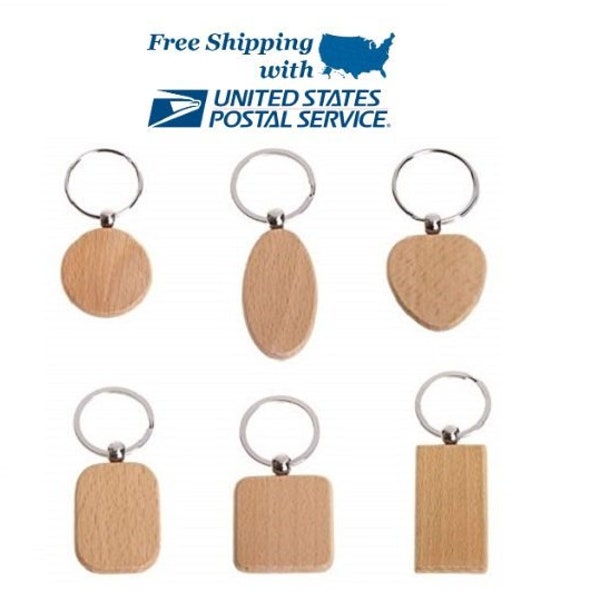 Wooden Key Chain - Etsy