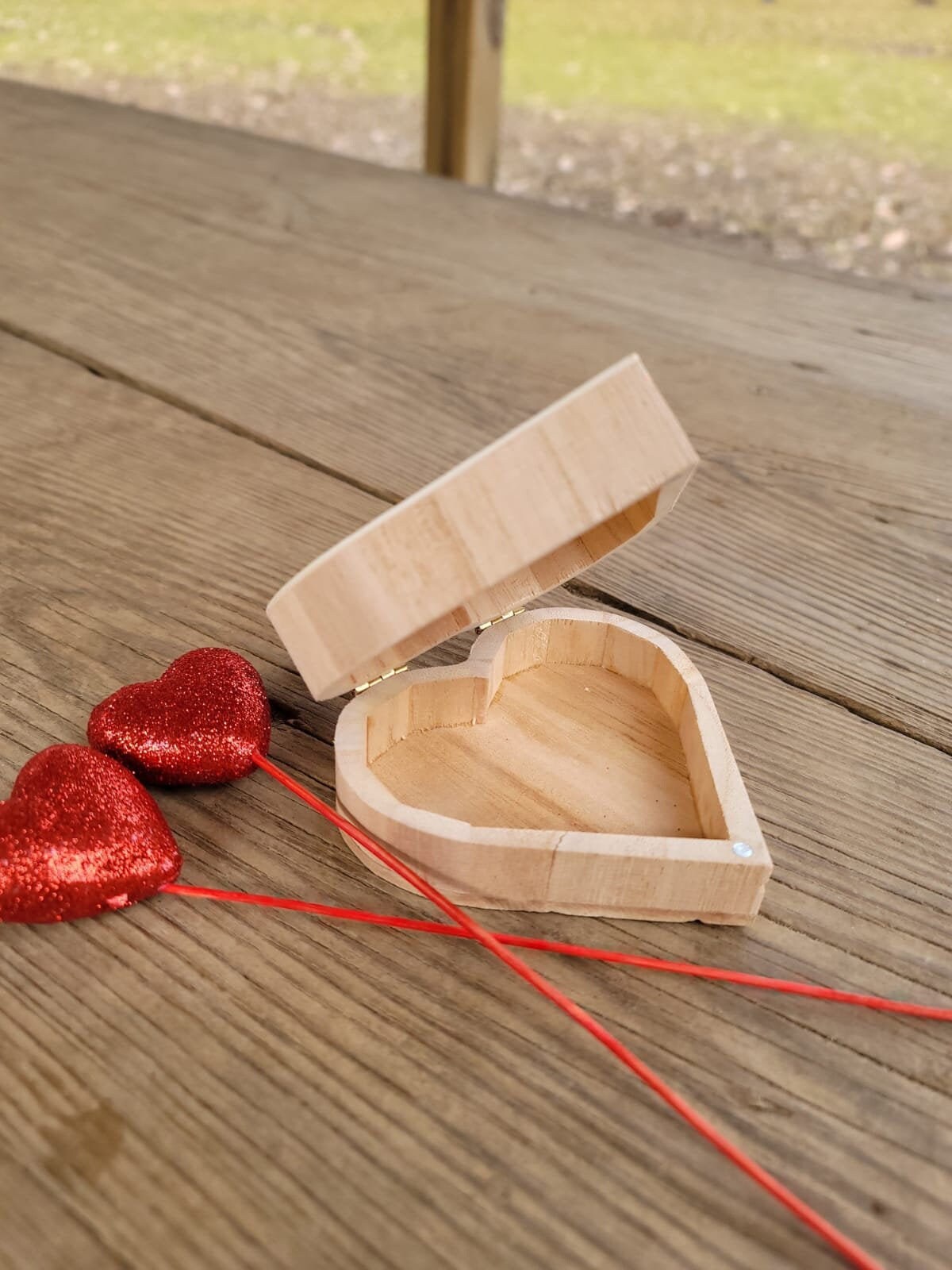 Wooden Heart Box Personalised Engraved | Etsy