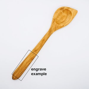 Straight Spoon One Point 12 Olive Wood | Etsy