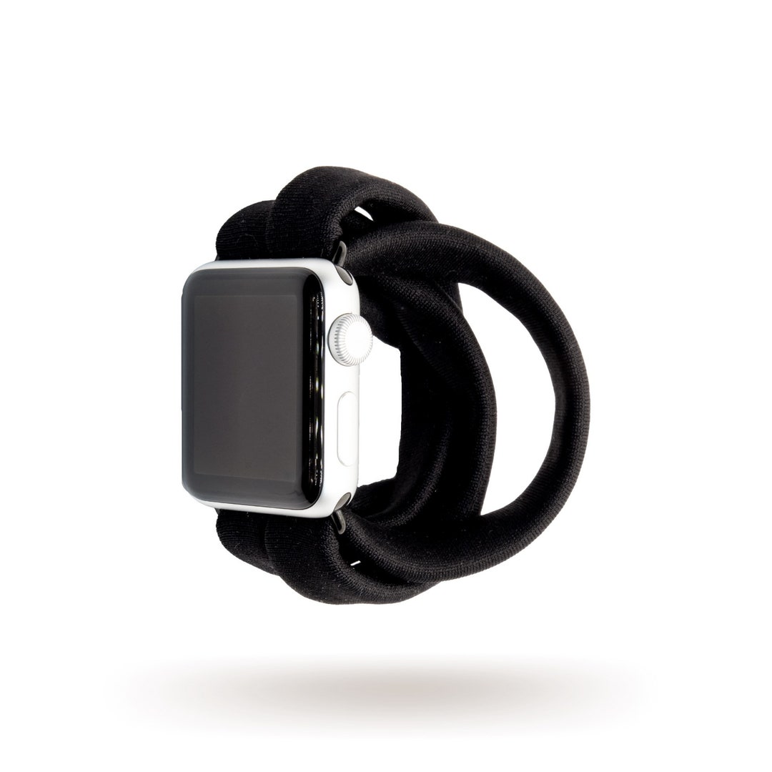 Black Yoga Band® Women's Apple Watch Series (all), Fitbit Versa 1-3 ...