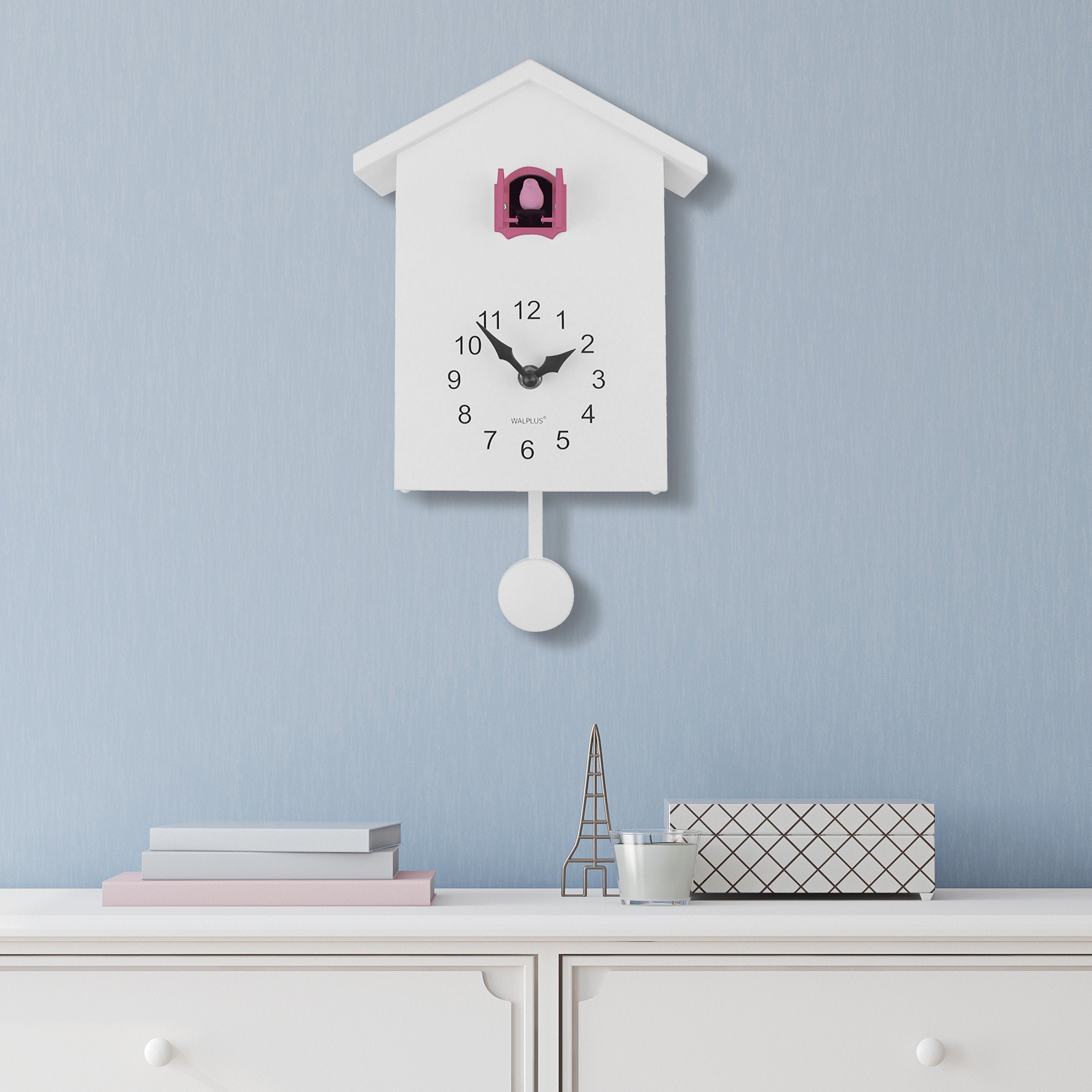 Simple Stylish Minimalism Classic Minimalist Cuckoo Clock in Yellow ...
