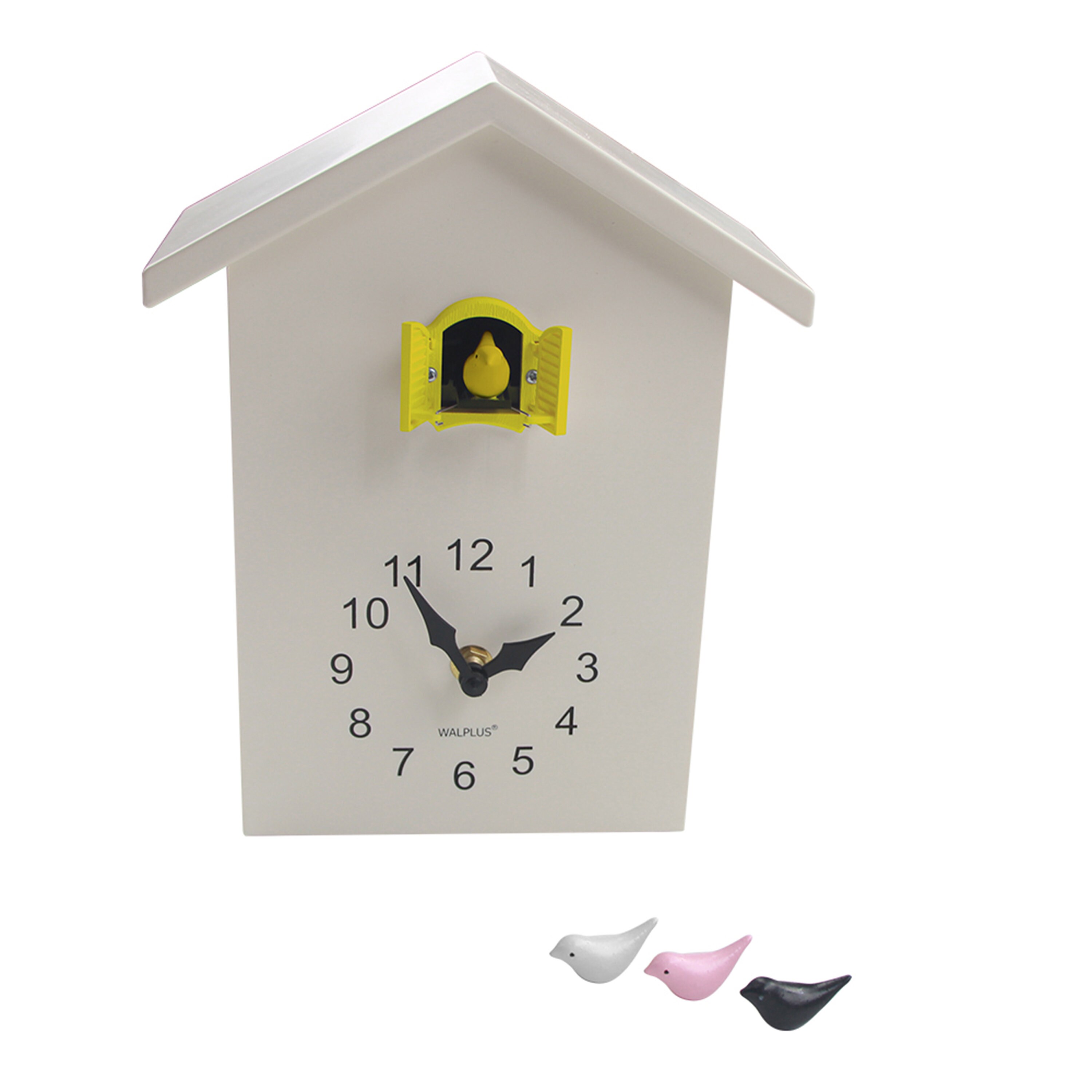 Simple Stylish Minimalism Classic Minimalist Cuckoo Clock in Yellow ...