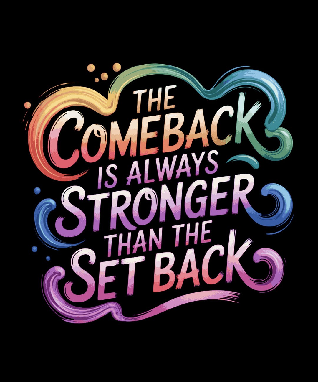 Motivational Comeback Quote SVG PNG: Gym Shirt Design (digital Download ...