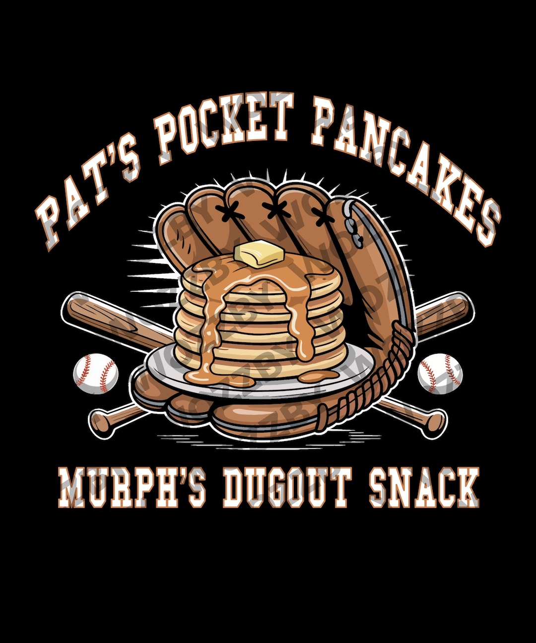 Pat Murphy - Pocket Pancakes - Milwaukee Baseball PNG Design - Etsy