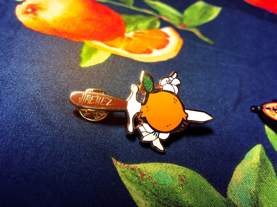 Orange Blossoms - 2" Hard Enamel Fandom Pin - Jim Jimenez - Our Flag ...