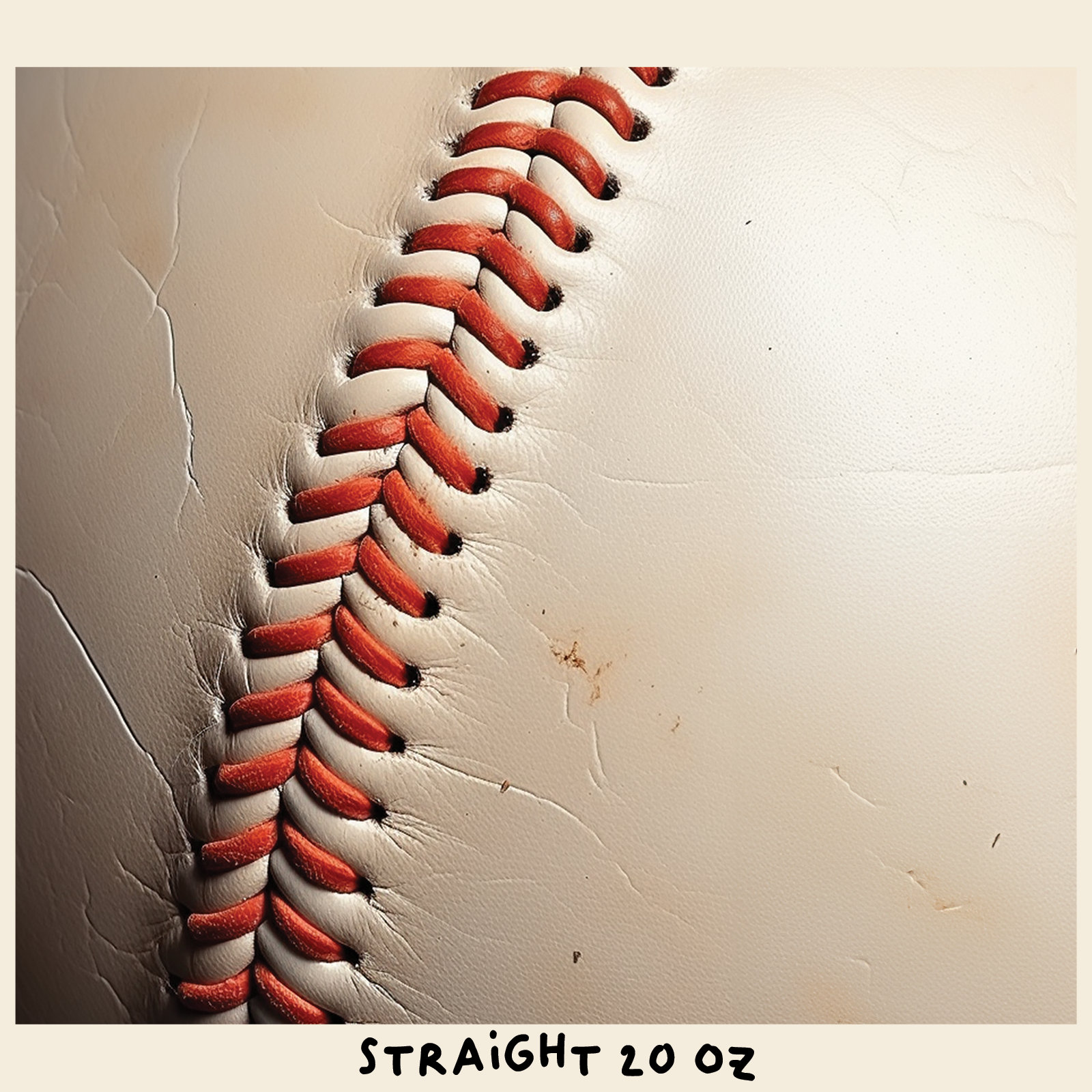 Baseball Seam V2 20 Oz Skinny Tumbler Sublimation Design, Straight and ...