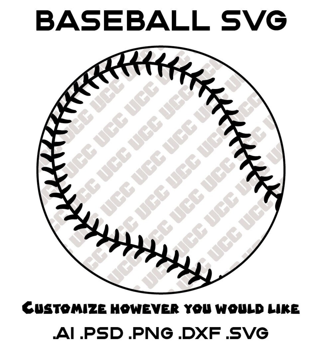 Baseball Stitches Svg, Baseball Laces Svg, Baseball Svg, Baseball ...