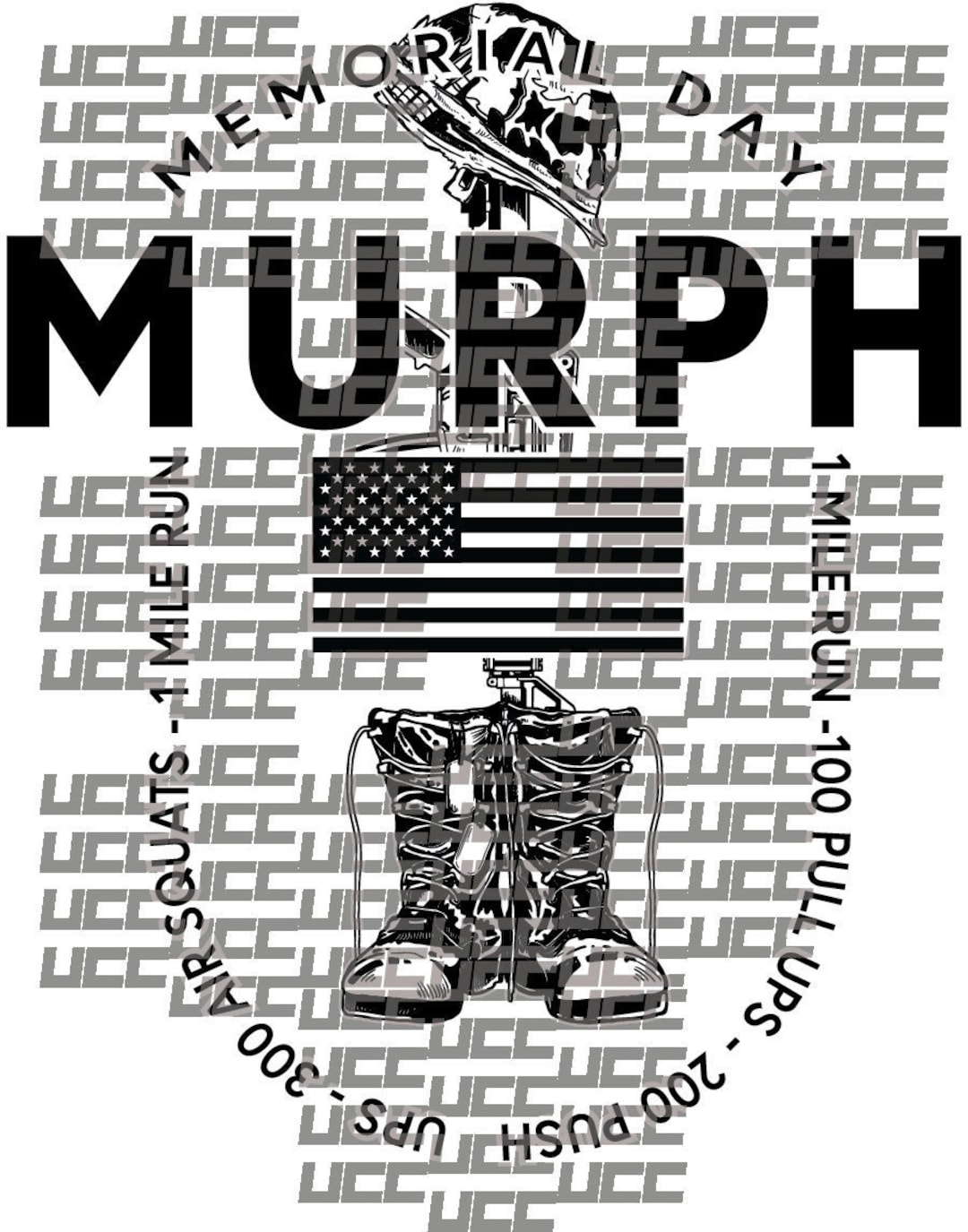 MURPH Shirt, Flag Svg, Faithful Memorial Day Murph Svg, American Flag ...