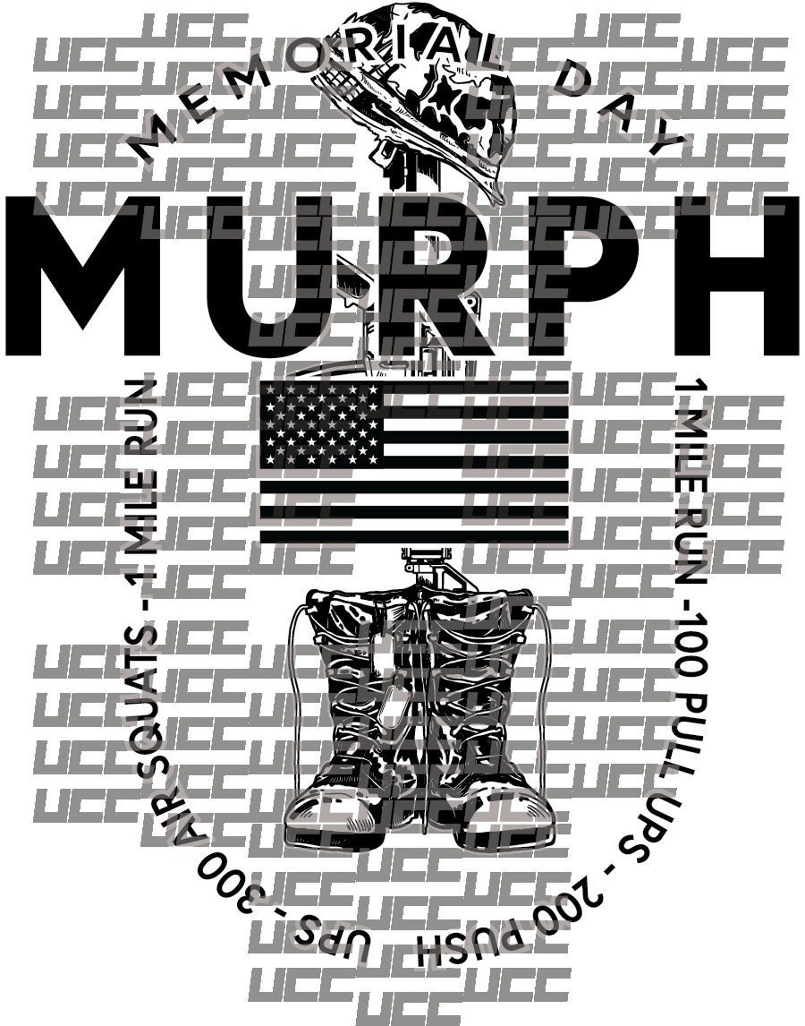 MURPH Shirt, Flag Svg, Faithful Memorial Day Murph Svg, American Flag ...