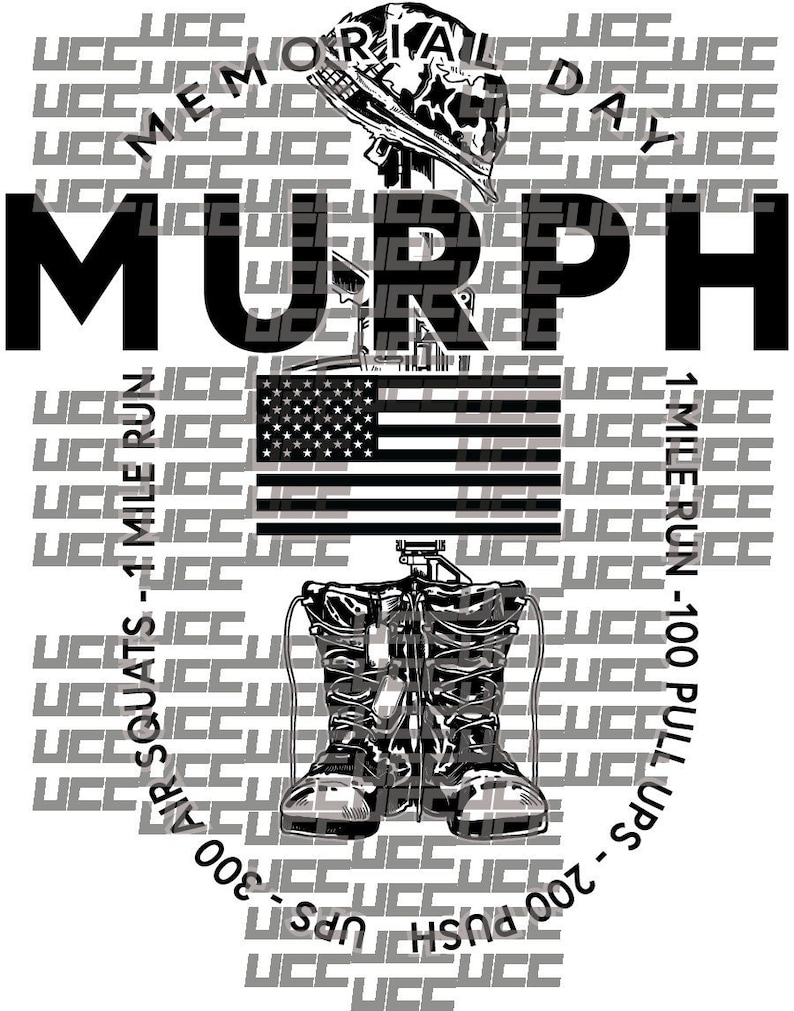 MURPH Shirt, Flag Svg, Faithful Memorial Day Murph Svg, American Flag ...
